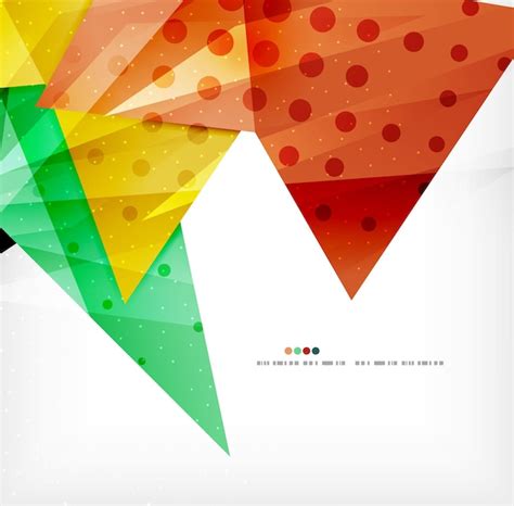 Premium Vector Modern 3d Glossy Overlapping Triangles