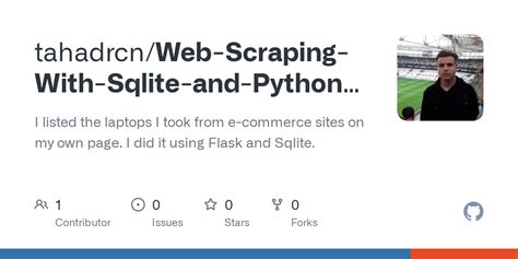 github tahadrcn web scraping with sqlite and python flask i listed