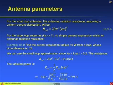 Ppt Lecture 10 Antennas Powerpoint Presentation Free Download Id260640
