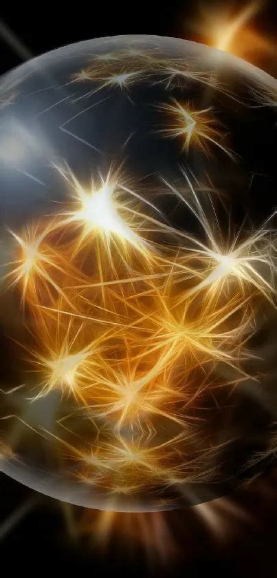Stunning Fiery Orb Wallpaper Free Download