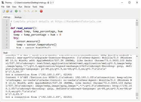 Micropython Esp32esp8266 With Dht11dht22 Web Server Random Nerd