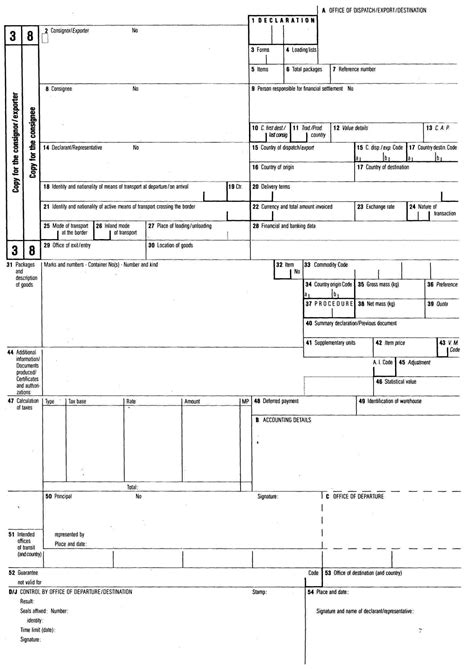 Export Declaration Form Pdf Fill Out Sign Online Doch