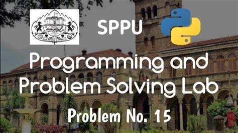 Problem 15 Sppufeppslab Youtube