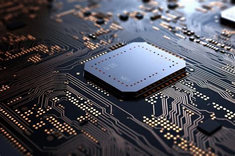 premium ai image photo blurry view of cpu pins and circuit scheme on the
