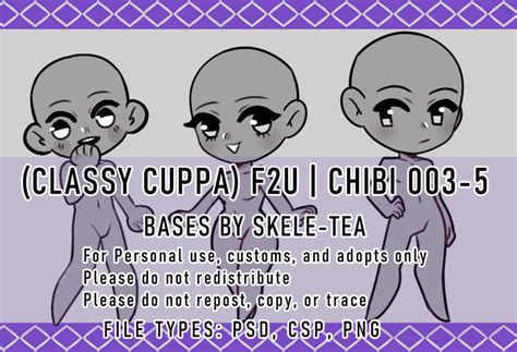 F2u Kofi Chibi Bases By Skele Tea On Deviantart