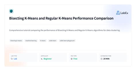 Bisecting K Means Vs Regular K Means Performance Labex