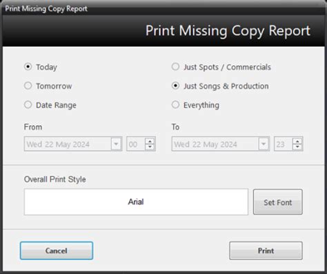 missing copy reports in playoutone aiir support