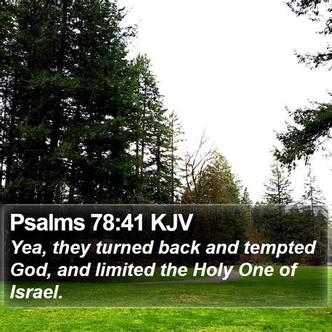 Psalms 78 41 Kjv Bible Verse Images