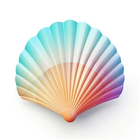 Premium Ai Image Minimal Sea Shell In Prisma Geometric Shape On White Premium Ai Image Minimal Sea Shell In Prisma Geometric Shape On White