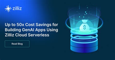 up to 50x cost savings for building genai apps using zilliz cloud