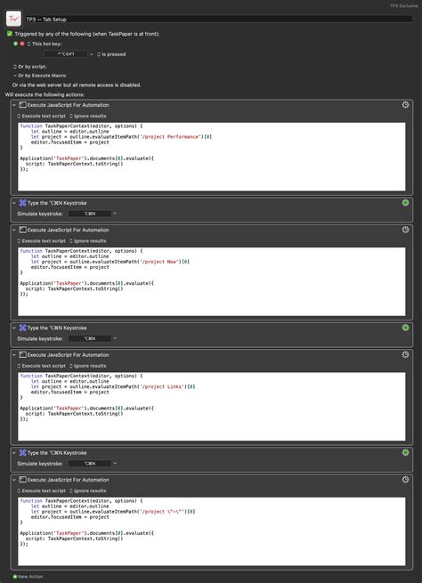 Is There A Way To Script Opening New Tabs With Specific Projects