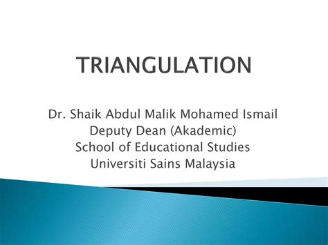 Triangulation Pdf
