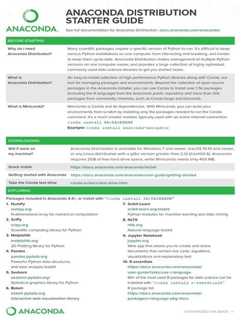 anaconda distribution starter guide pdf python programming