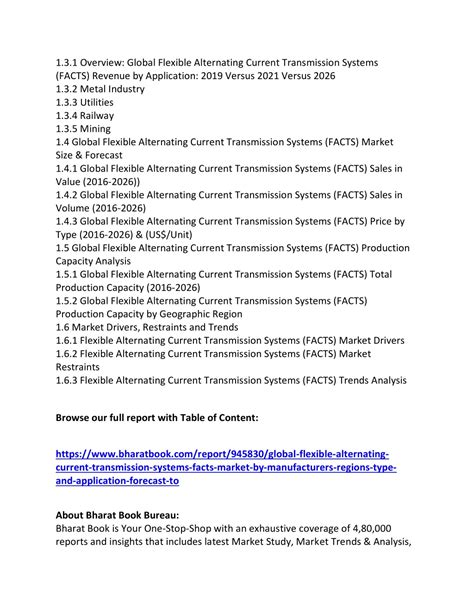 Ppt Global Flexible Alternating Current Transmission Systems Facts Market By Manuf