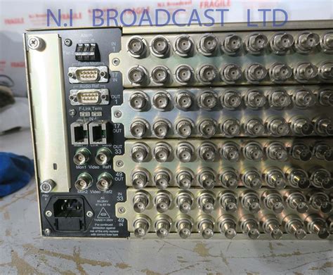 Quartz Evertz Xenon 64x64 Hdsdi Sdi Video Router N I Broadcast Ltd