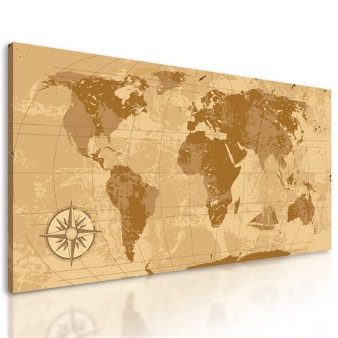 Obraz Historická Mapa Sveta Nostre Sk