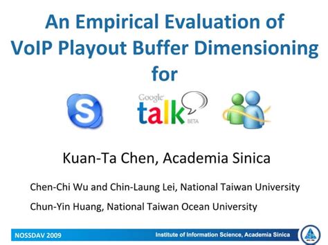 an empirical evaluation of voip playout buffer dimensioning in skype