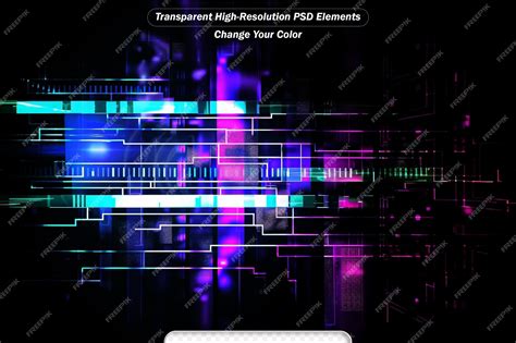 Premium Psd Abstract Futuristic Electronic Circuit Technology Background