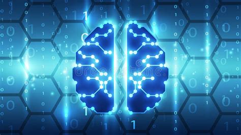 abstract artificial intelligence ai and machine learning concept with
