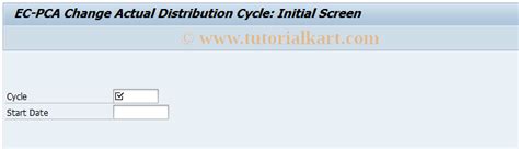 KE SAP Tcode EC PCA Change Actual Distribution