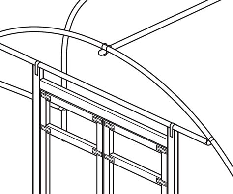 M2016 Hinged Door Frame Assembly First Tunnels Polytunnel
