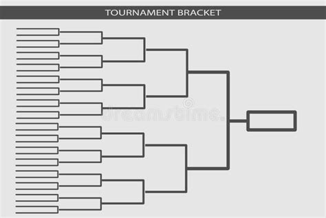 Football Bracket Template Stock Illustrations 859 Football Bracket