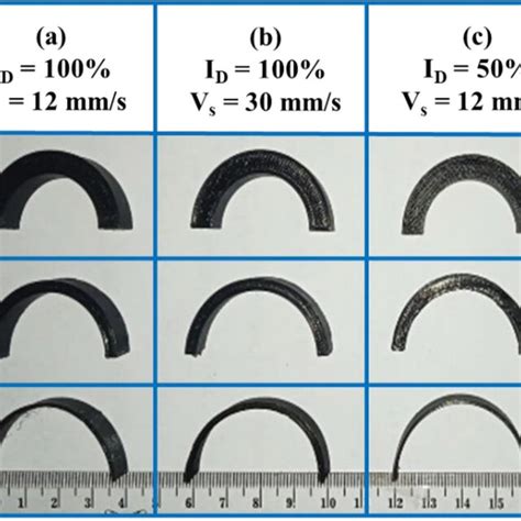 Initial Shape Of The 3d Printed Specimens With Various Printing Download Scientific Diagram
