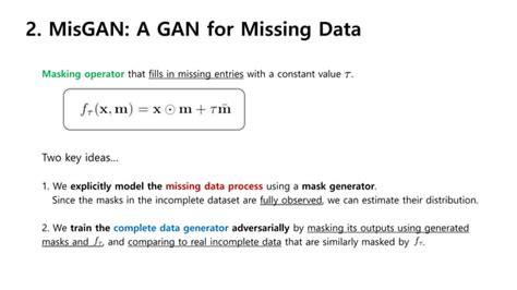 Paper Review Misgan Learning From Incomplete Data With Generative
