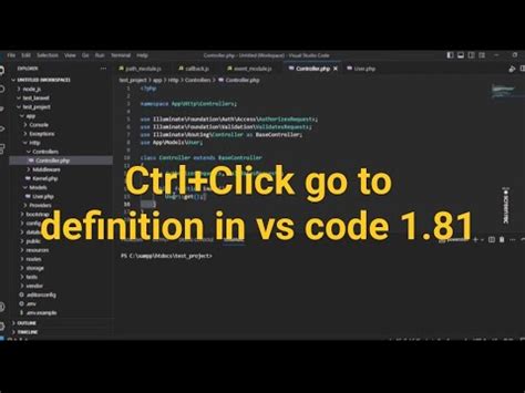 Ctrl Click Go To Definition Not Working On Vs Coder Version YouTube