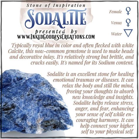 ~ Sodalite ~ Crystals Healing Properties Spiritual Crystals Stones