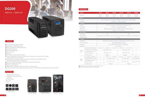 DG200 400VA 2000VA – Dataguard