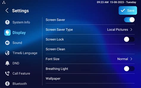 Screen Display Configuration
