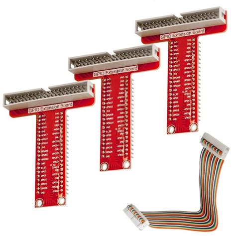 gpio breakout board composite rpi gpio t cobbler plus with 8inch 40 pin