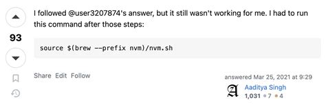 벌레잡기 Nvm 설치가 안 될때 Brew Prefix Nvm 추가