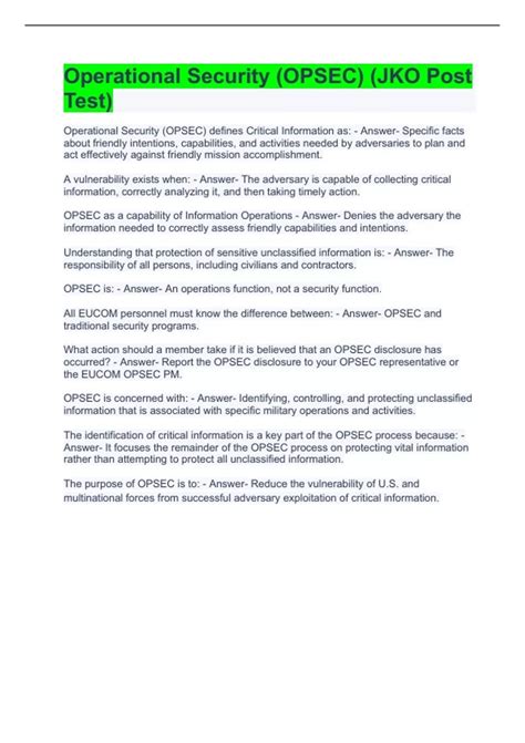 Opsec Exam Bundle Stuvia Us