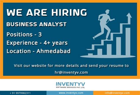 Sarita Patidar On Linkedin Opening For Business Analyst Inventyv Software Services Pvt Ltd