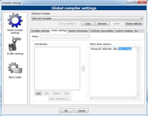 C Undefined Reference To Imgload Codeblocks And Sdlimage Error