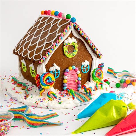 Diy Gingerbread Candy House Kit Gingerbread House Kits Gingerbread