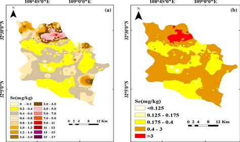 Selenium Distribution Of Surface Soils In Langao County Download