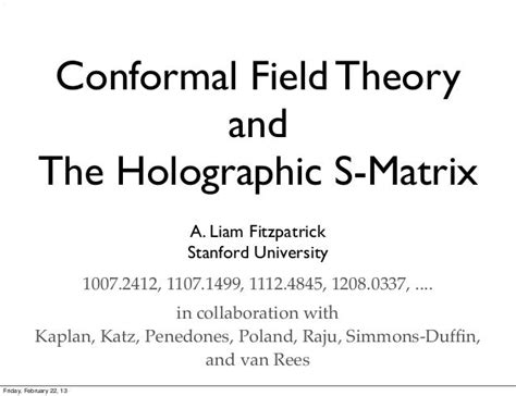 Conformal Field Theory And The Holographic S Matrix