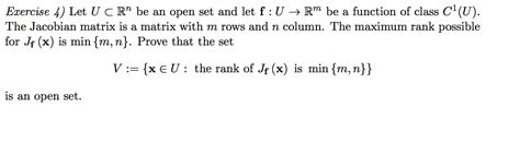 Let U Subset Of R N Be An Open Set And Let F U Chegg