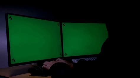 hacker using computer green screen with stock footage sbv 315795390