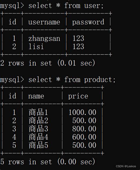 【sql】无列名查询表中数据mysql只需要查到数据所有数据信息不需要字段名怎么实现 Csdn博客