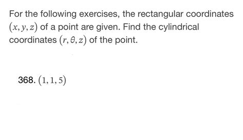 Solved For The Following Exercises The Rectangular Chegg