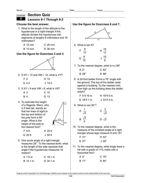 Master The Geometry Chapter 5 Test With Our Answer Key