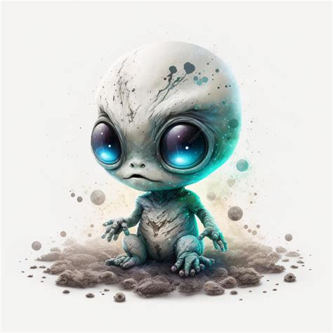Premium Photo Alien Chibi Abstract Galaxy Watercolor Hyperrealistic