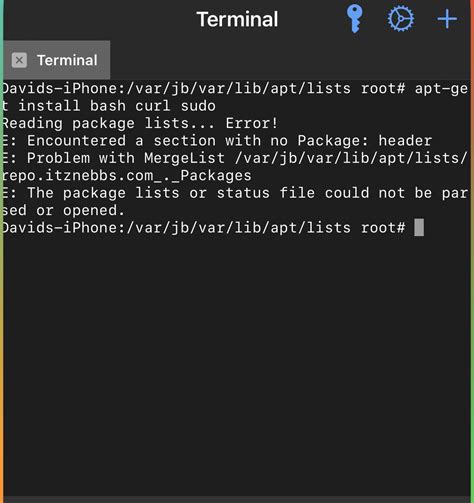 [help] as you see below can t install via terminal r jailbreak