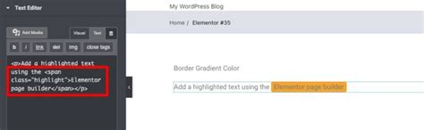 how to highlight a text in elementor page builder themeoo professional elementor blog