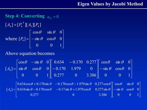 Eigen Values Jocobi Methodppt