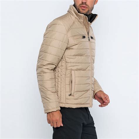 Aiden Classic Puffer Jacket Tan